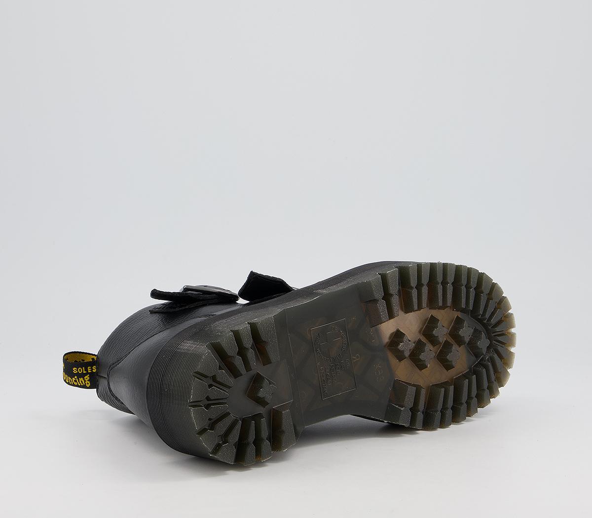 Dr. Martens Devon Heart Boots Black - Women's Ankle Boots