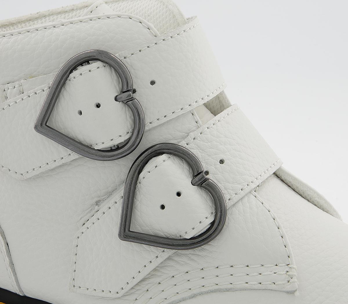 Dr. Martens Devon Heart Boots White - Women's Boots