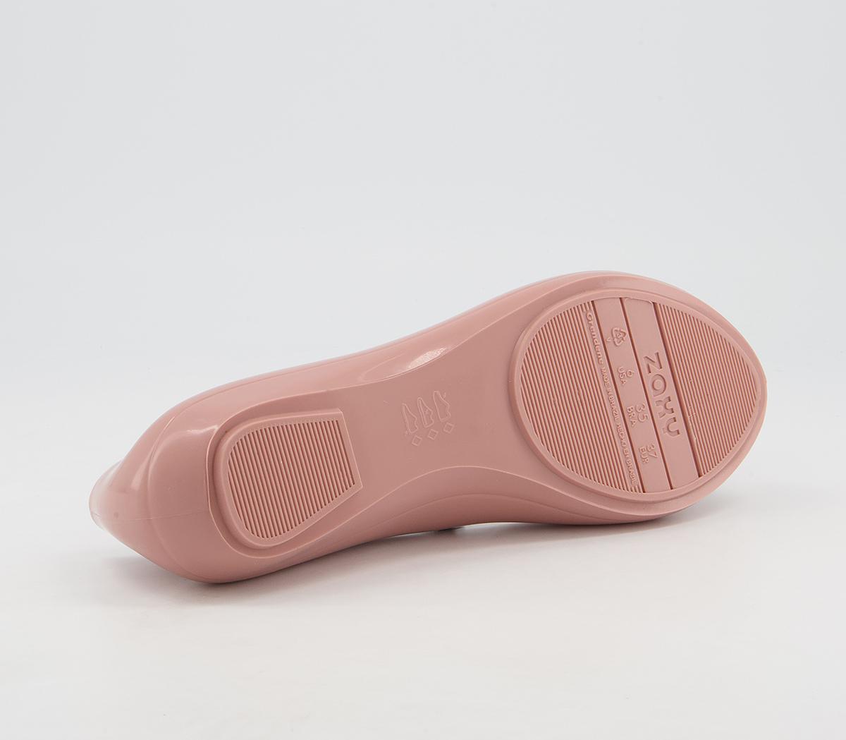 Zaxy Pop Heart Love Flats Blush - Women's Vegan Shoes