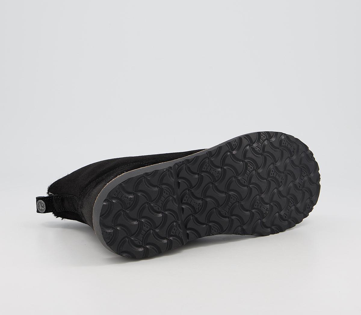 BIRKENSTOCK Melrose Shearling Boots Black - Women's Ankle Boots