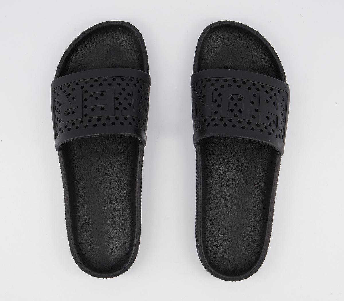 Hunter Original Lightweight Moulded Sliders Black - Women’s Sandals