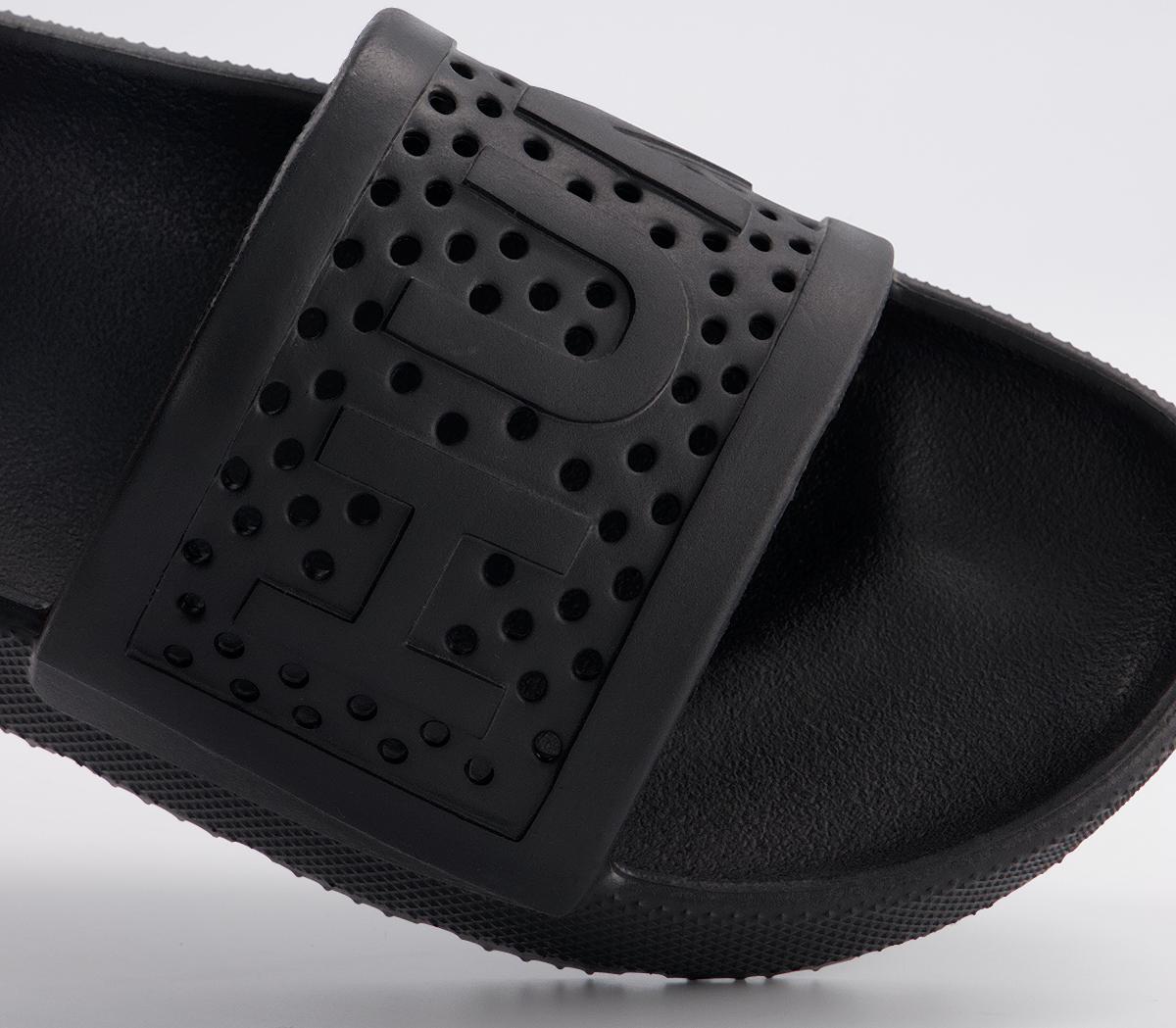 Hunter Original Lightweight Moulded Sliders Black - Women’s Sandals
