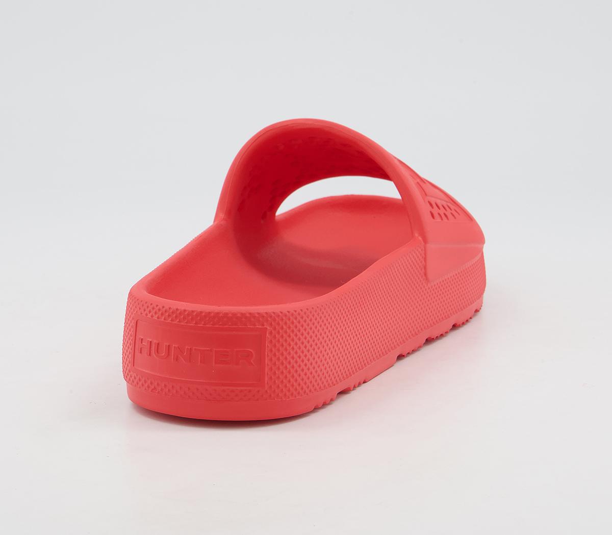 Hunter Original Lightweight Moulded Slides Red - Women’s Sandals