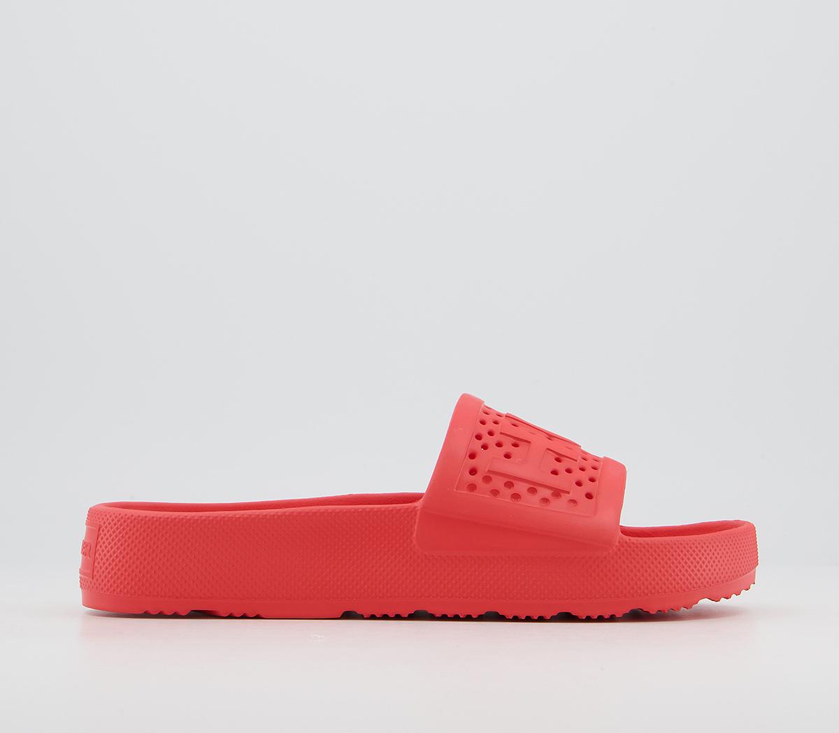 Hunter Original Lightweight Moulded Slides Red - Women’s Sandals