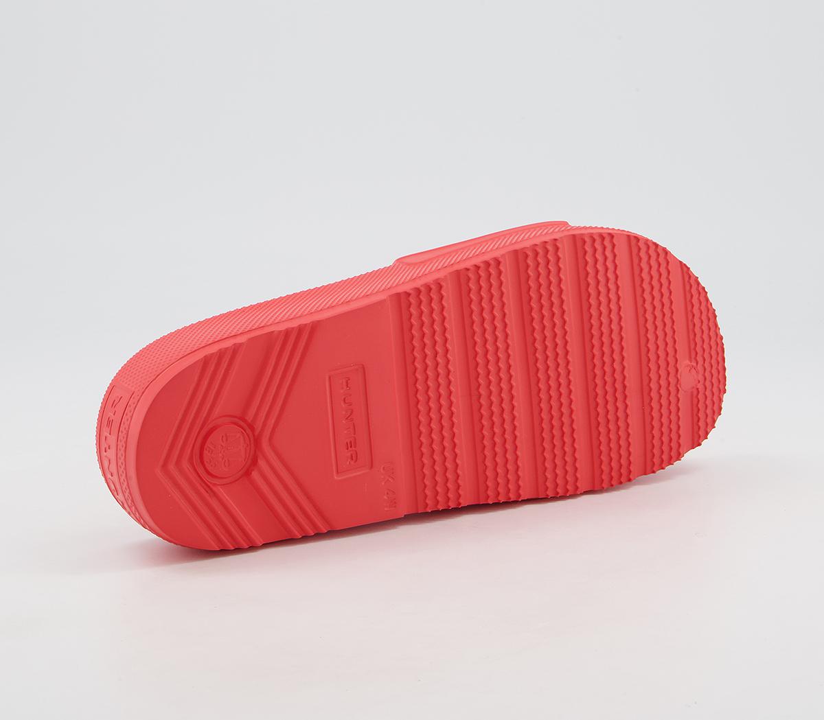 Hunter Original Lightweight Moulded Slides Red - Women’s Sandals