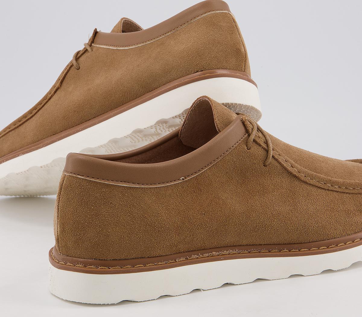 OFFICE Calvin Sports Sole Moccasins Beige Suede - Men's Casual Shoes