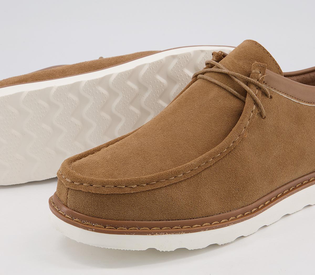 OFFICE Calvin Sports Sole Moccasins Beige Suede - Men's Casual Shoes