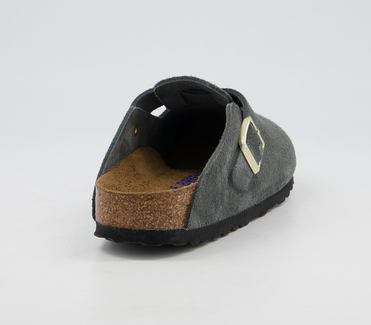 BIRKENSTOCK Boston Clogs Dark Grey - Flat Shoes for Women