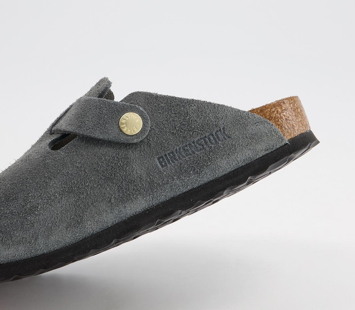 BIRKENSTOCK Boston Clogs Dark Grey - Flat Shoes for Women