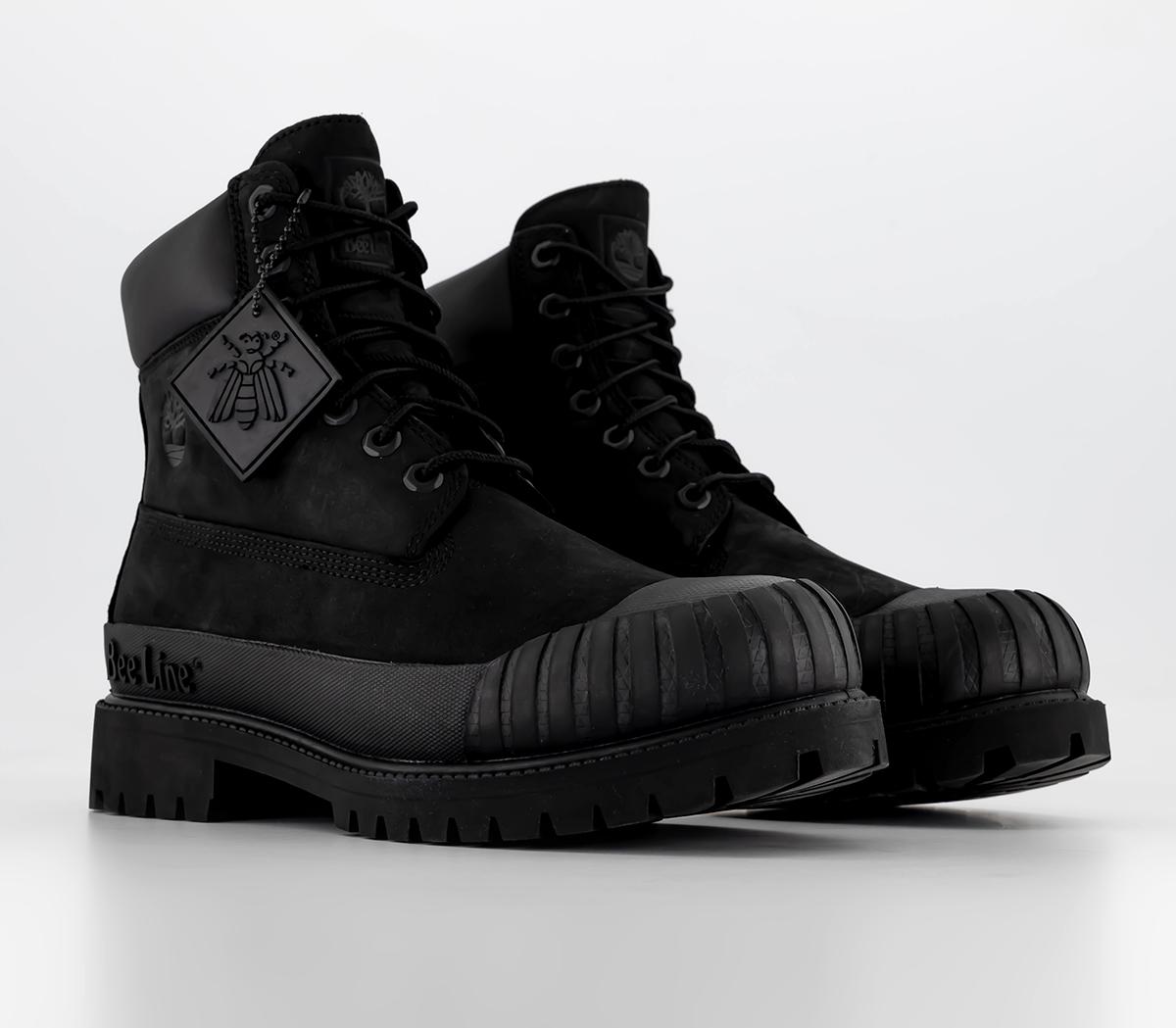 Timberland 6 In Premium Rubber Toe Boots Black - Men’s Boots