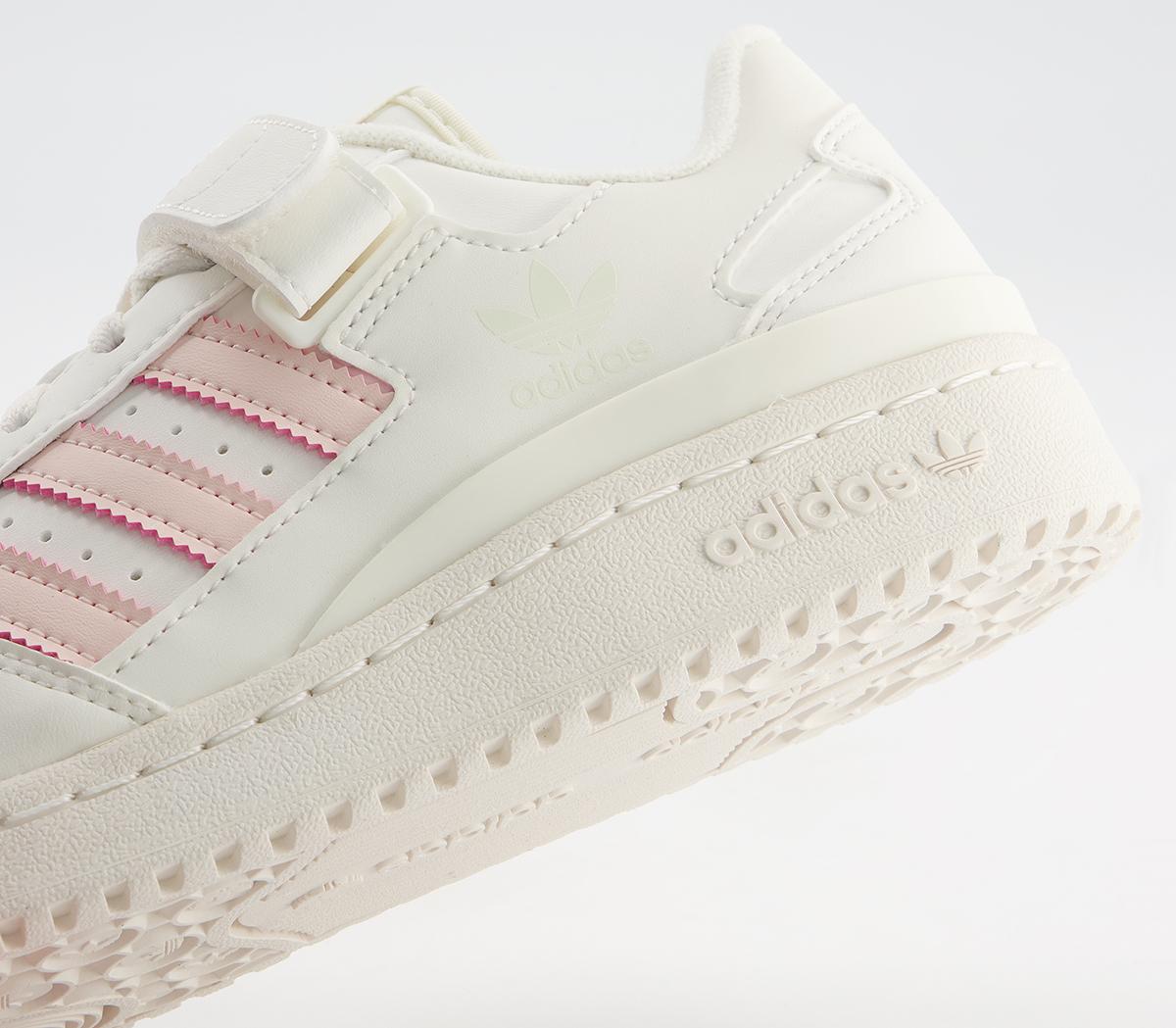 adidas Forum Low Trainers White Cloud White Icey Pink - Women's Trainers
