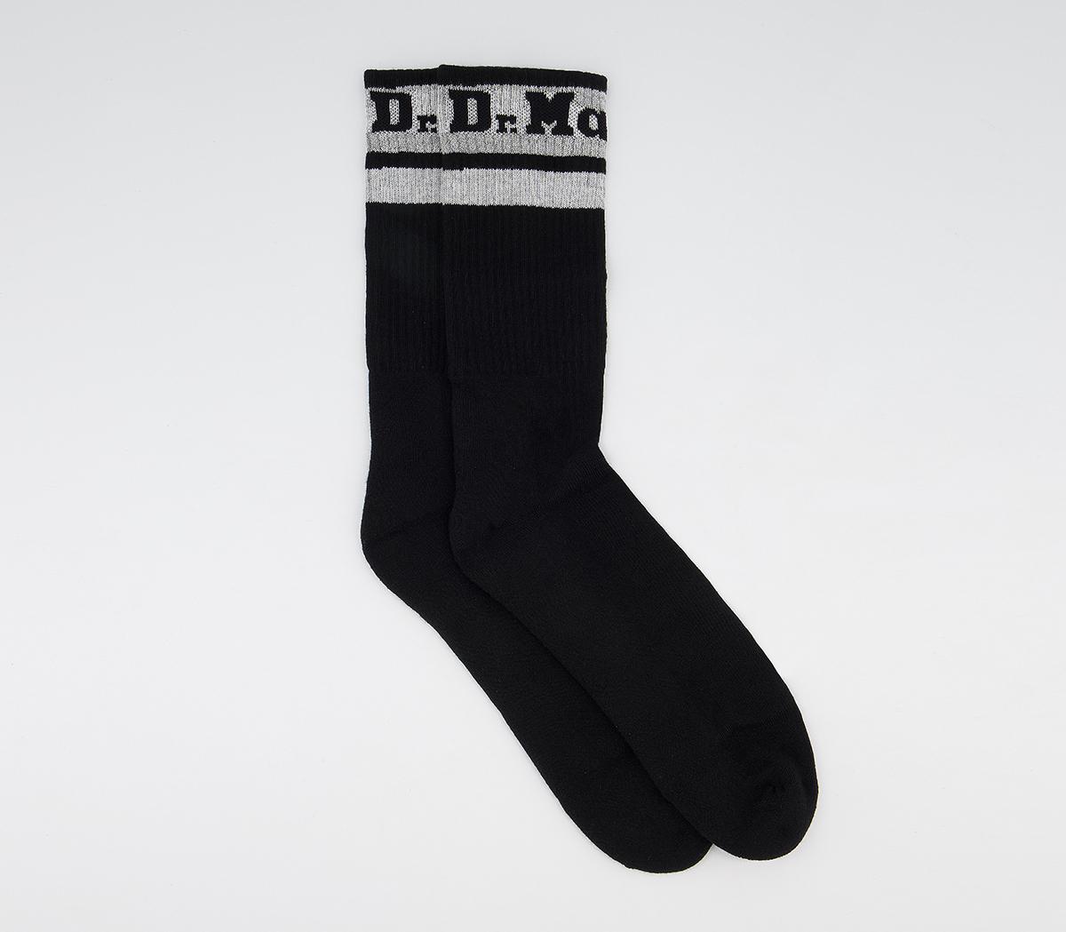 Dr. Martens Dm Athletic Logo Socks Black White - Socks
