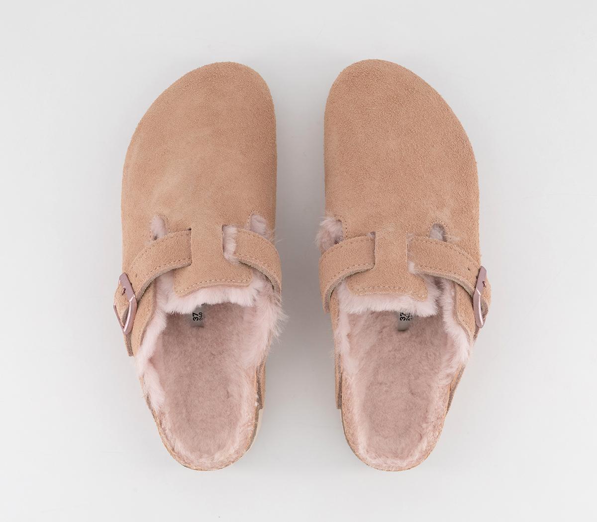 BIRKENSTOCK Boston Shearling Clogs Light Rose - Premium Gifts