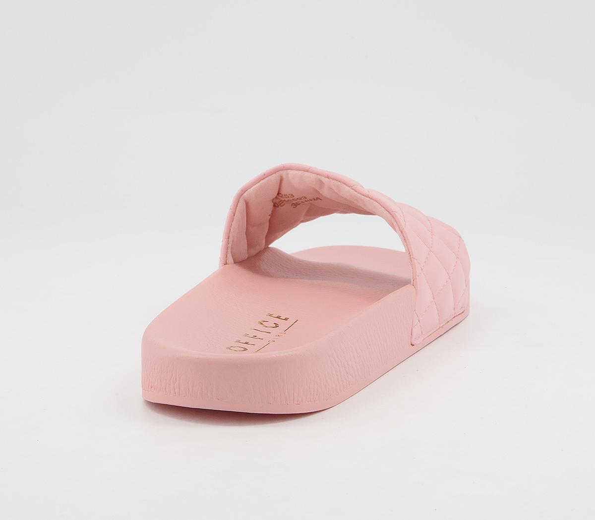 OFFICE Sunlight Quilted Pool Sandals Pink Quilt - Women’s Sandals