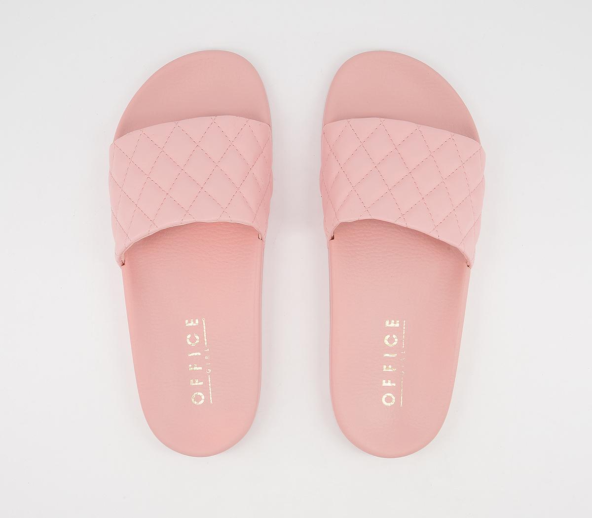 OFFICE Sunlight Quilted Pool Sandals Pink Quilt - Women’s Sandals