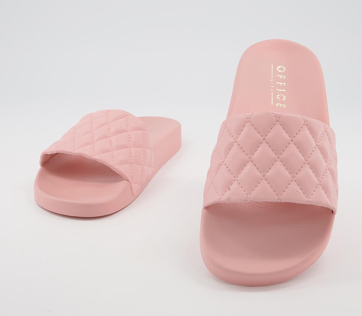 OFFICE Sunlight Quilted Pool Sandals Pink Quilt - Women’s Sandals