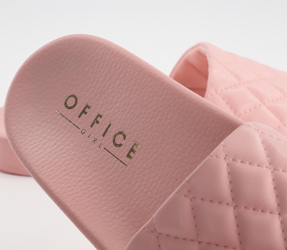 OFFICE Sunlight Quilted Pool Sandals Pink Quilt - Women’s Sandals