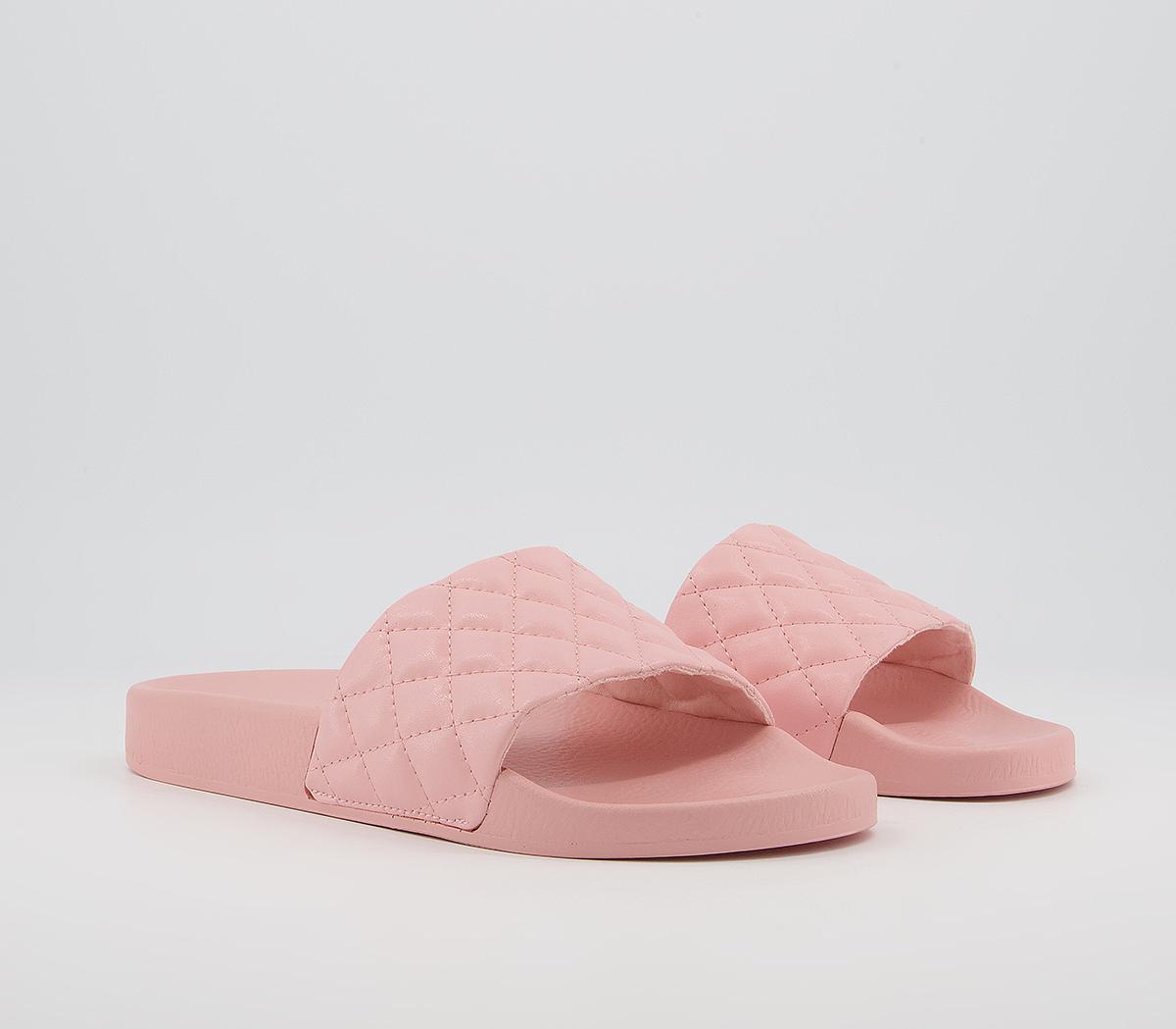 OFFICE Sunlight Quilted Pool Sandals Pink Quilt - Women’s Sandals