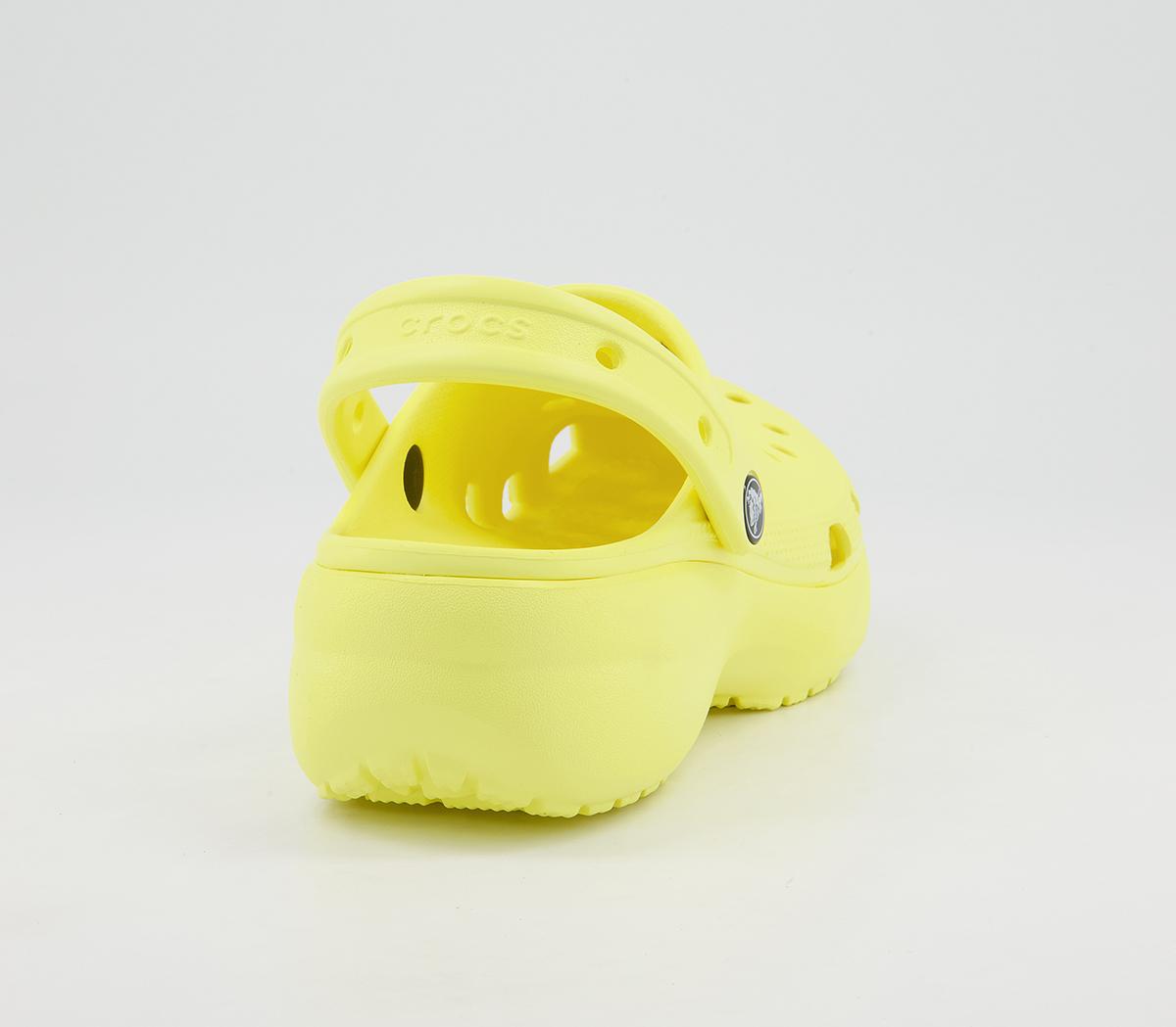 Crocs Platform Clogs Banana Yellow - Pastel Trainers & Shoes