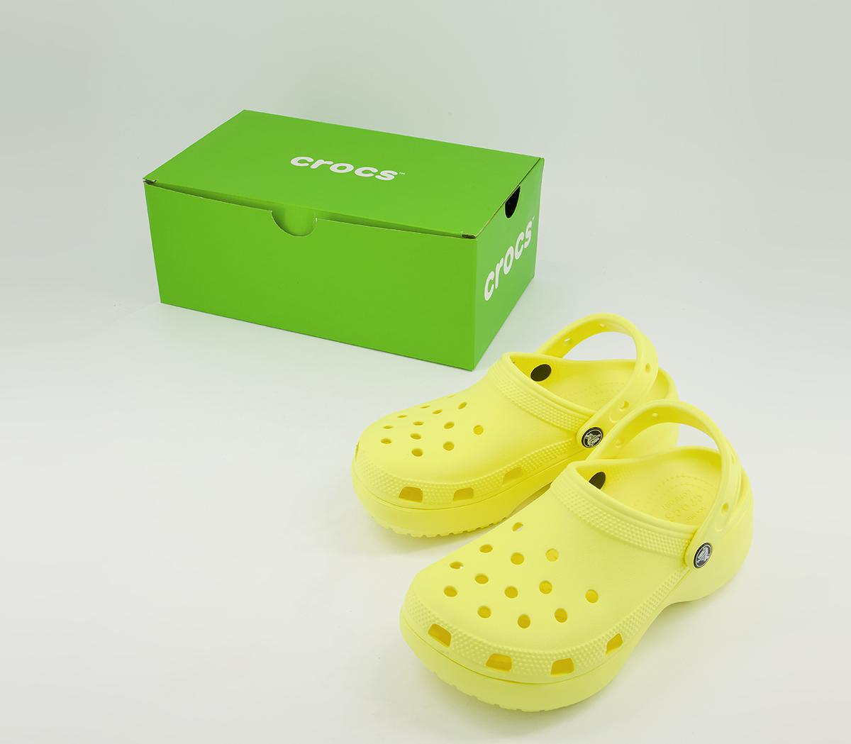Crocs Platform Clogs Banana Yellow - Pastel Trainers & Shoes