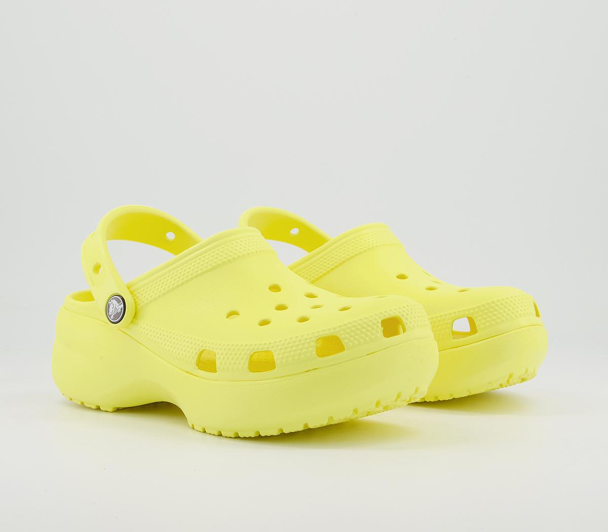 Crocs Platform Clogs Banana Yellow - Pastel Trainers & Shoes