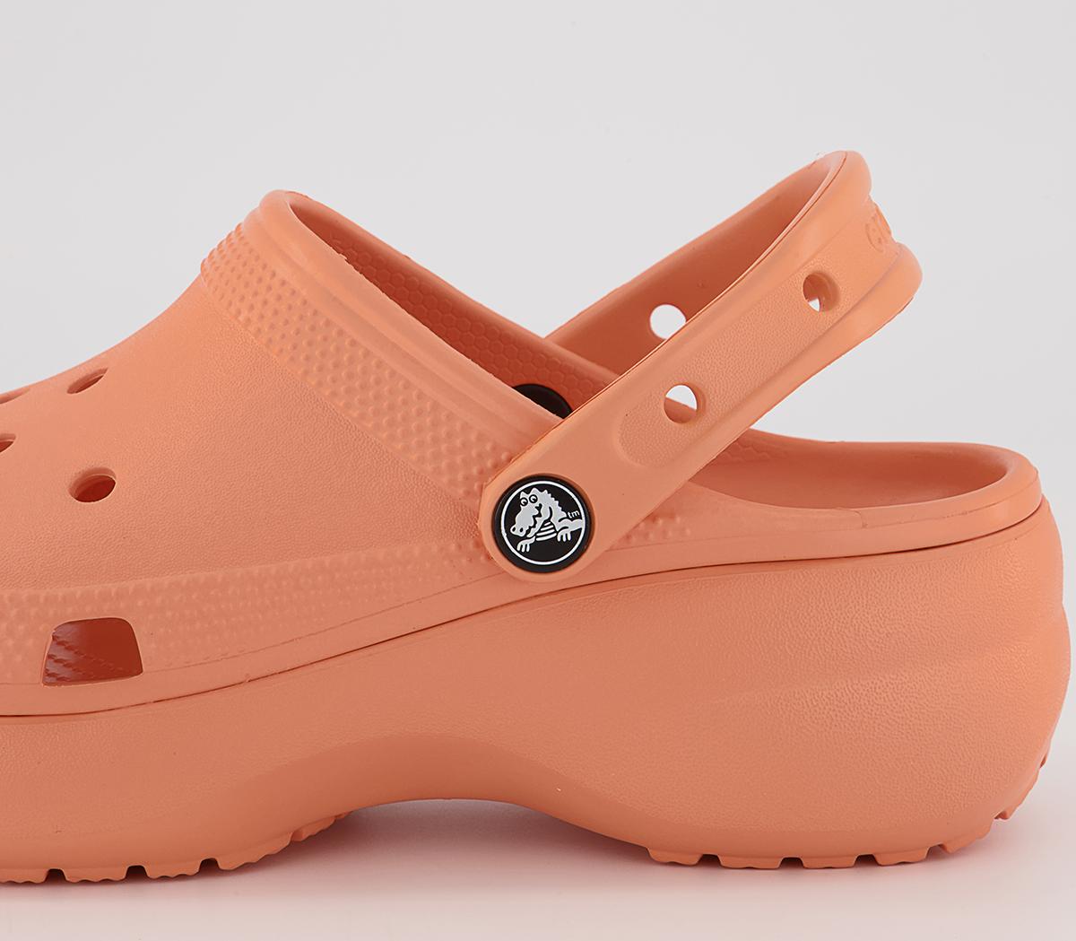 Crocs Platform Clogs Papaya - Flat Shoes for Women