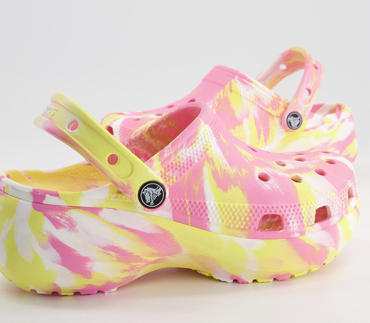 Crocs Platform Clogs Pink Lemonade Multi - Pastel Trainers & Shoes