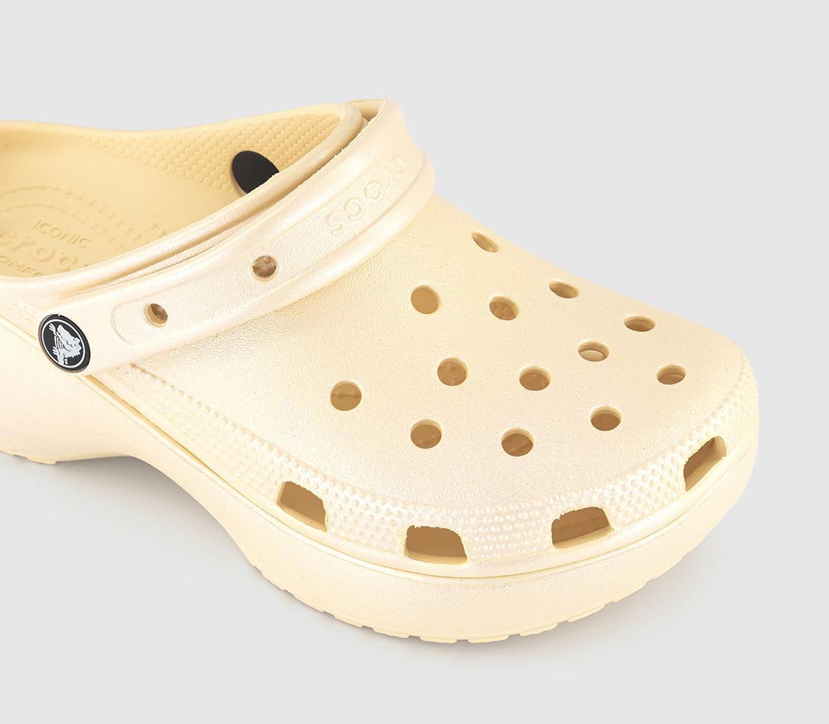 Crocs Platform Clogs Vanilla Shimmer - Women’s Sandals