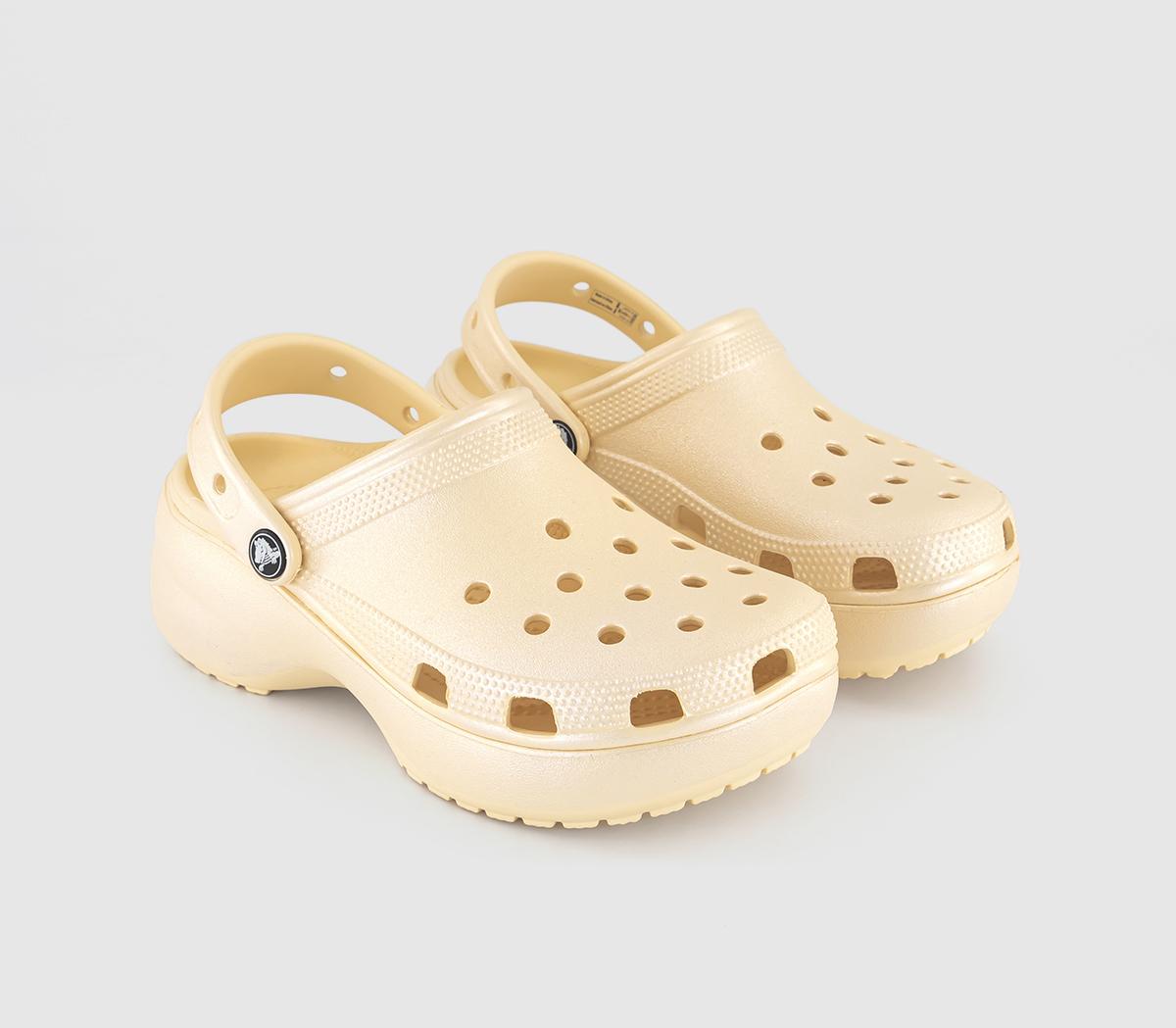 Crocs Platform Clogs Vanilla Shimmer - Women’s Sandals