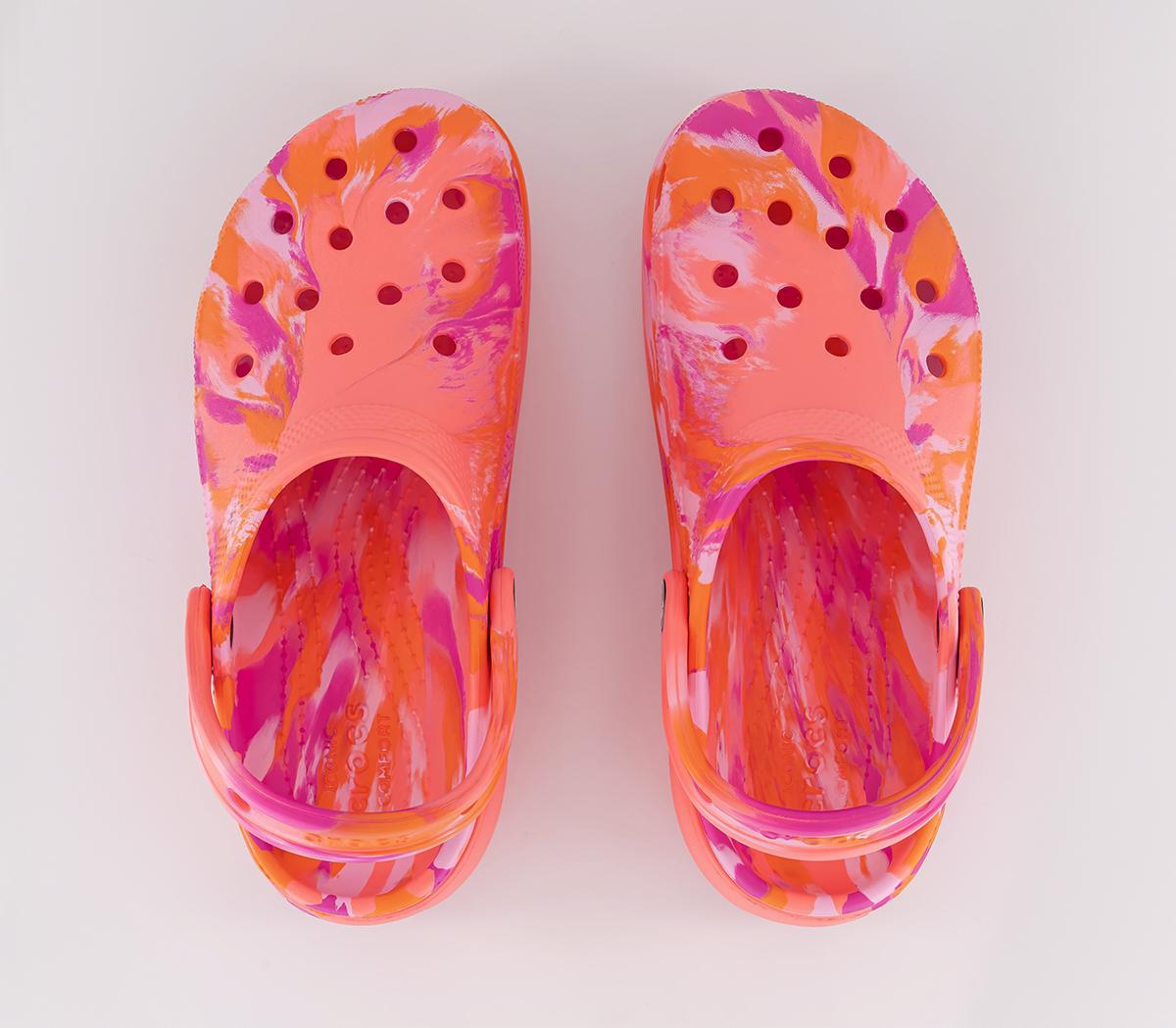 Crocs Platform Clogs Guava Multi - Women’s Sandals