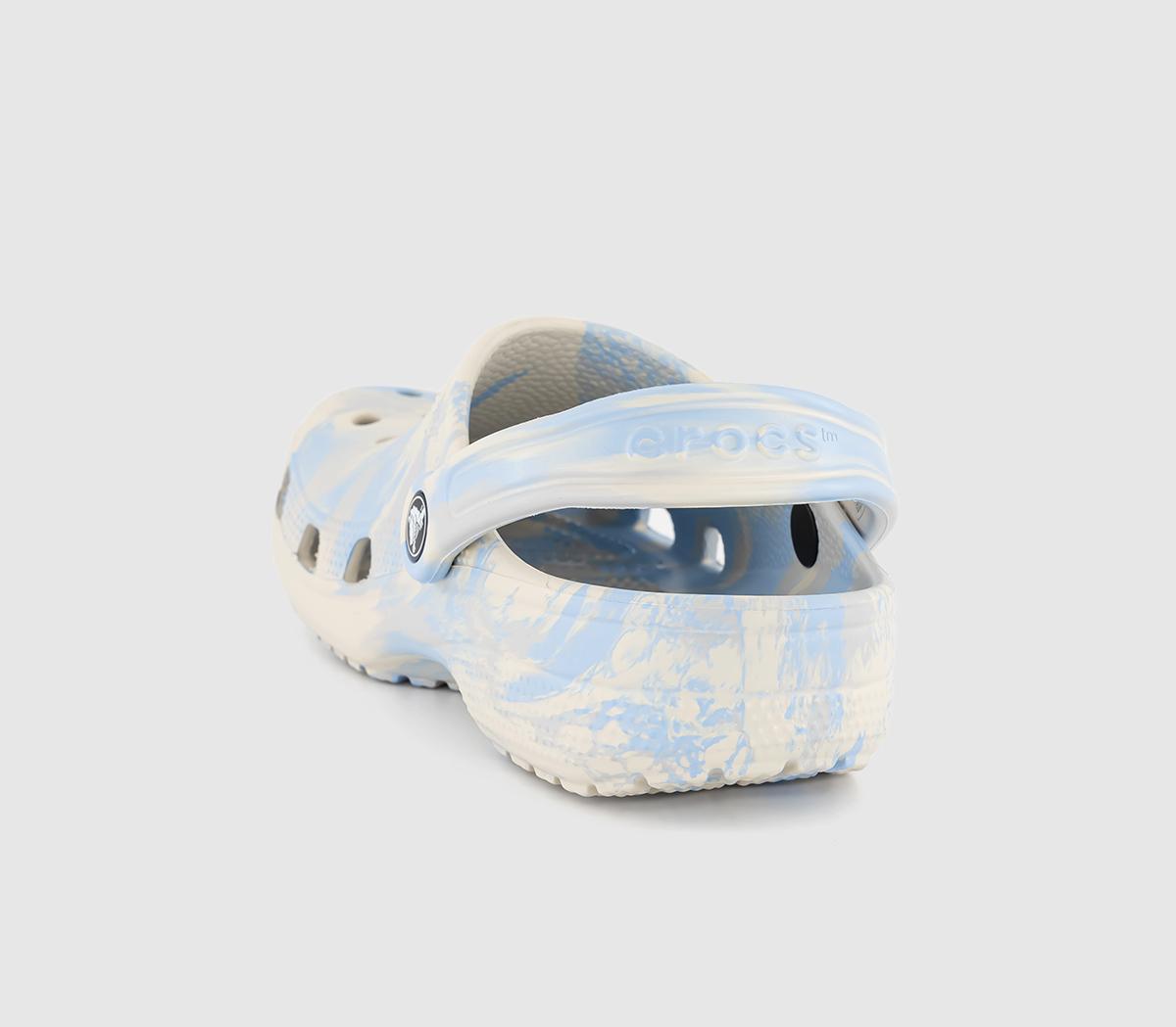 Crocs Classic Clogs Marbled Blue Calcite Multi - Flat Shoes for Women