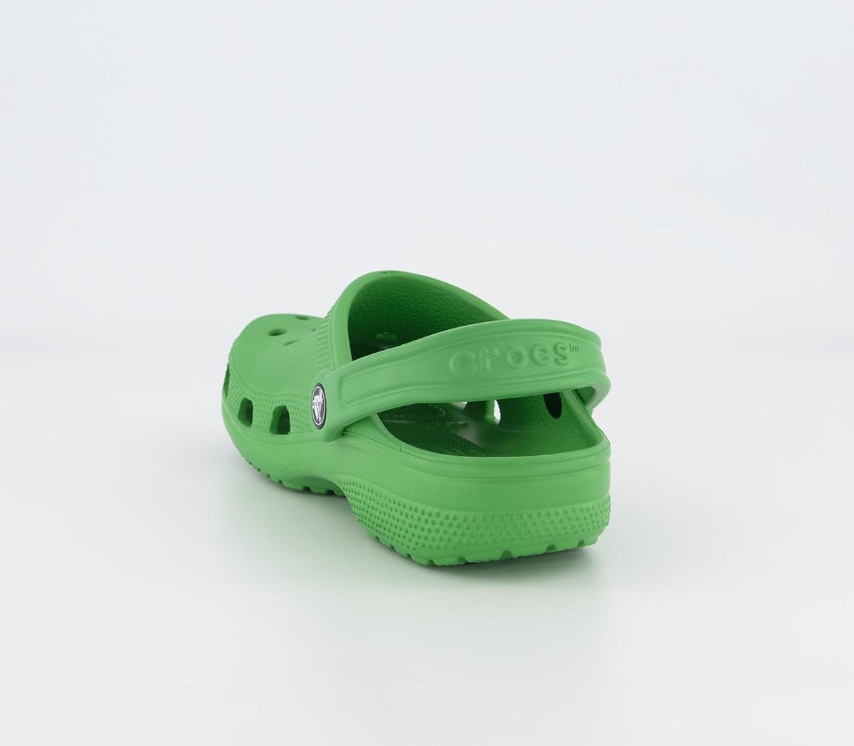 Crocs Classic Clogs Grass Green - Flat Shoes for Women