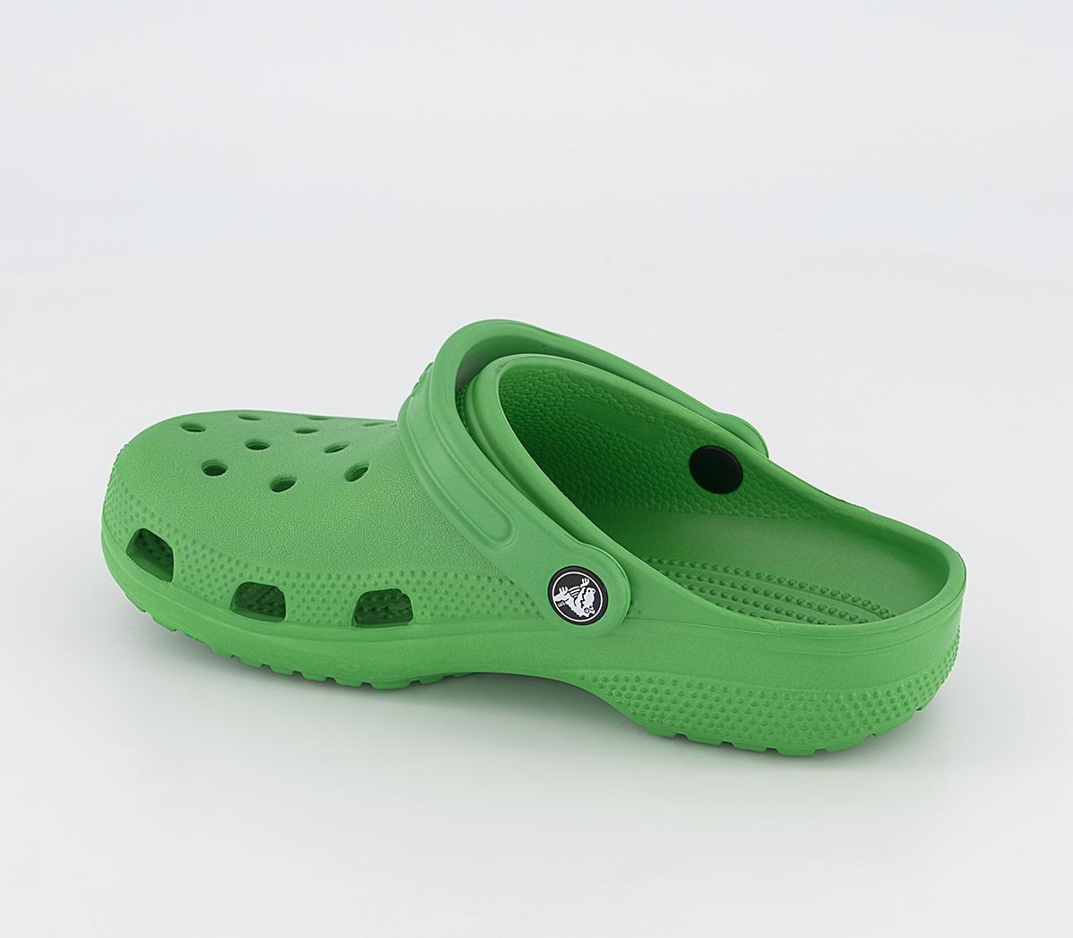 Crocs Classic Clogs Grass Green - Flat Shoes for Women
