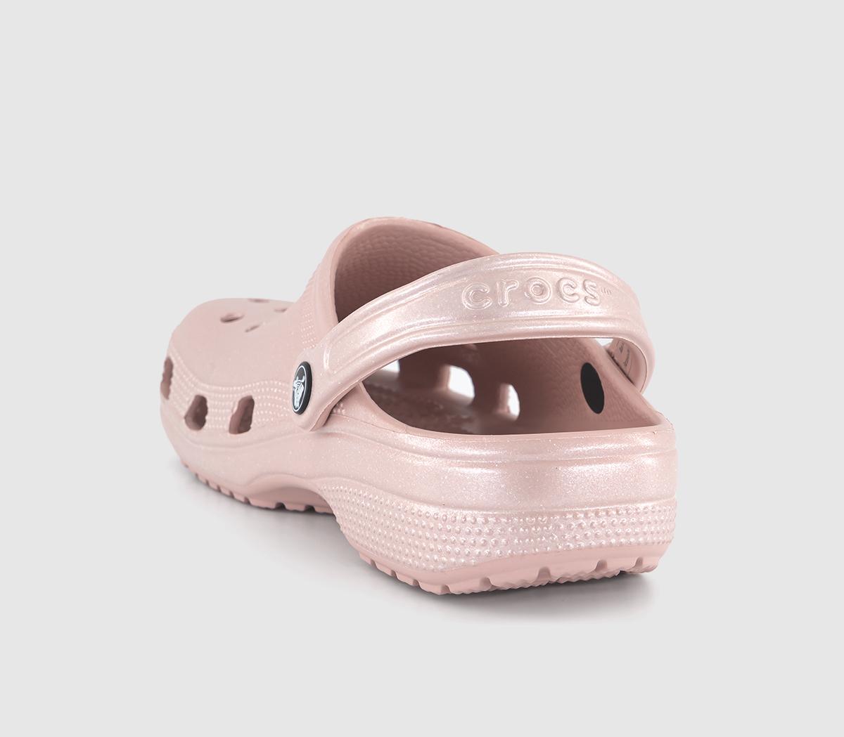Crocs Classic Clogs Pink Clay Shimmer - Flat Shoes for Women