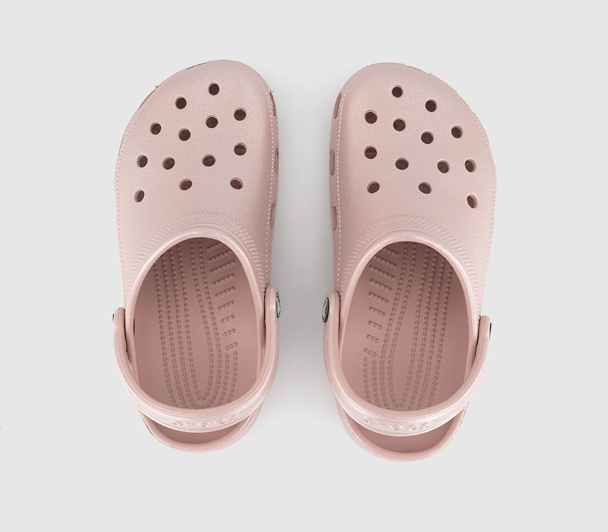 Crocs Classic Clogs Pink Clay Shimmer - Flat Shoes for Women