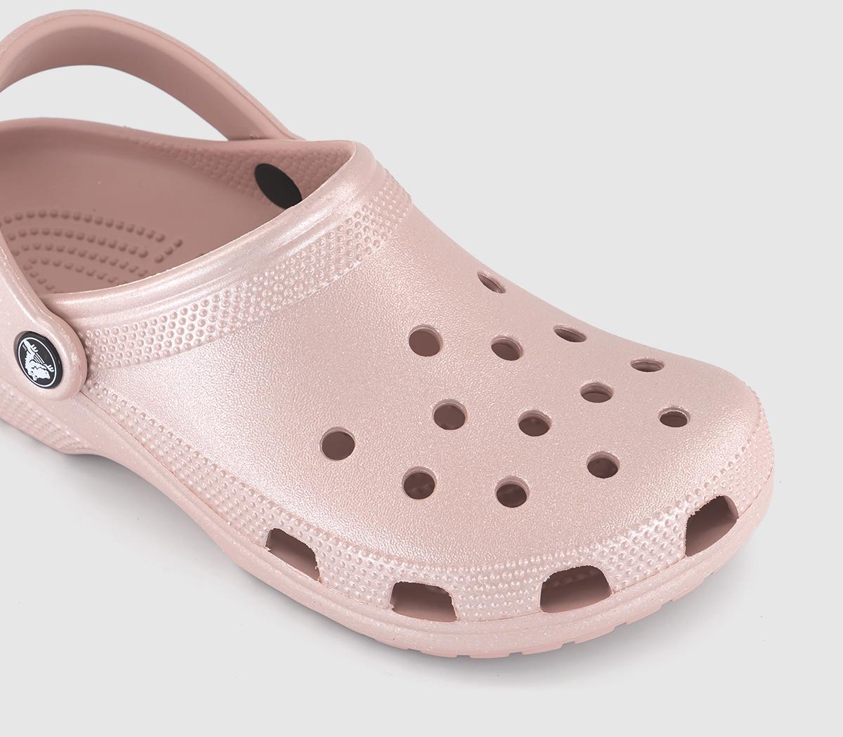 Crocs Classic Clogs Pink Clay Shimmer - Flat Shoes for Women