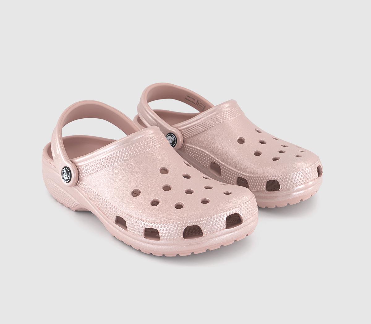 Crocs Classic Clogs Pink Clay Shimmer - Flat Shoes for Women