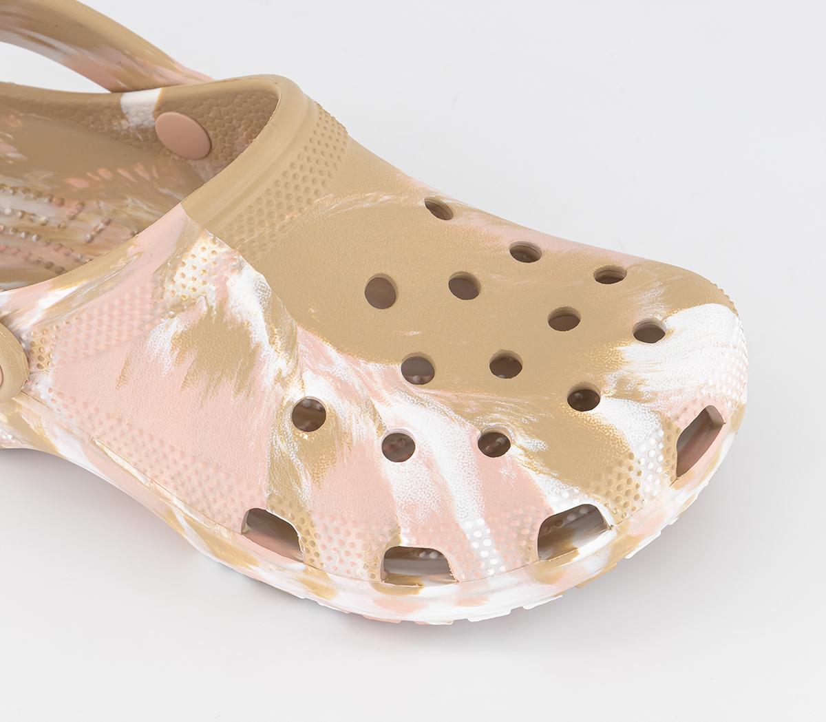 Crocs Classic Clogs Chai Pink Rose - Flat Shoes for Women