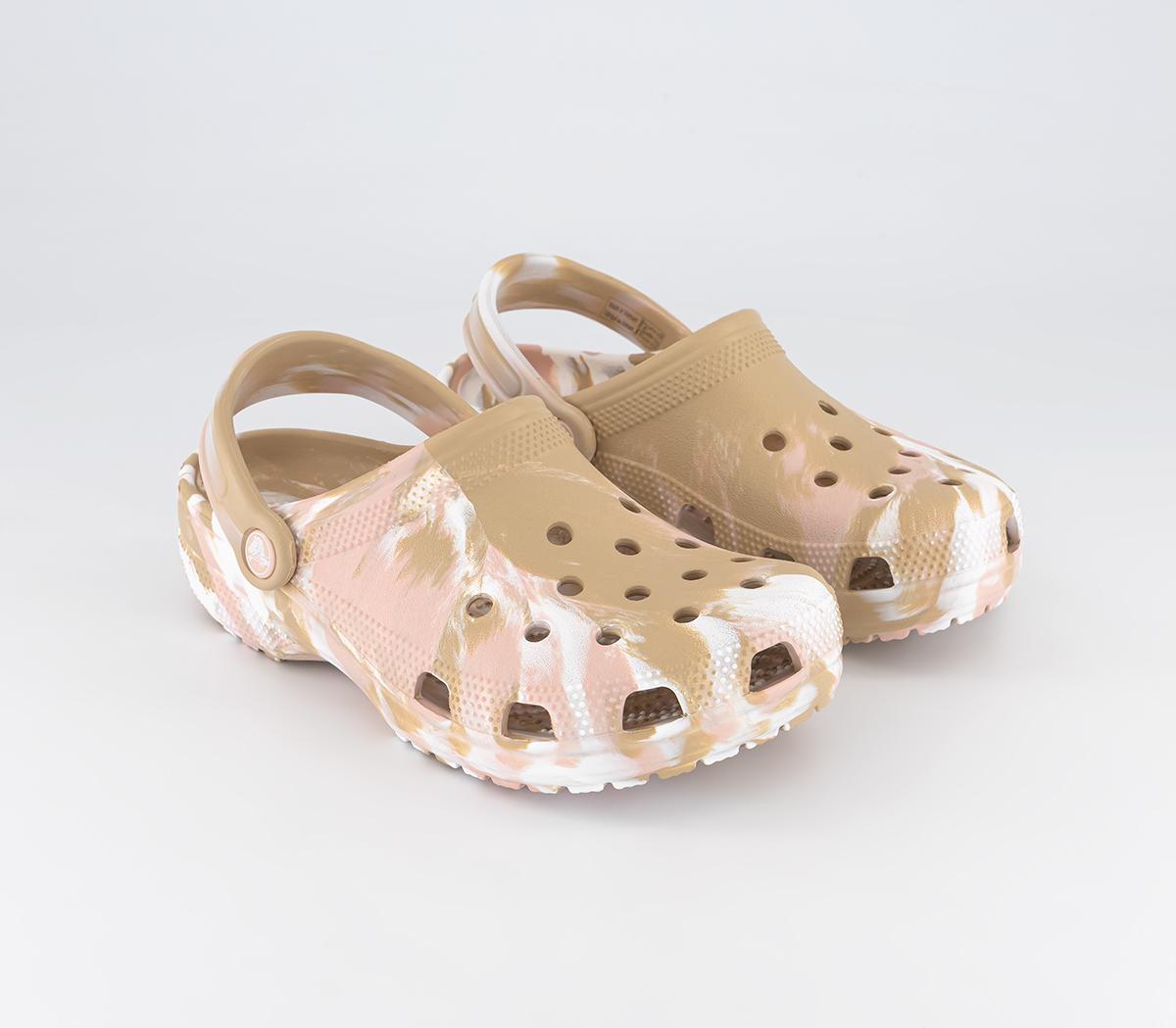 Crocs Classic Clogs Chai Pink Rose - Flat Shoes for Women