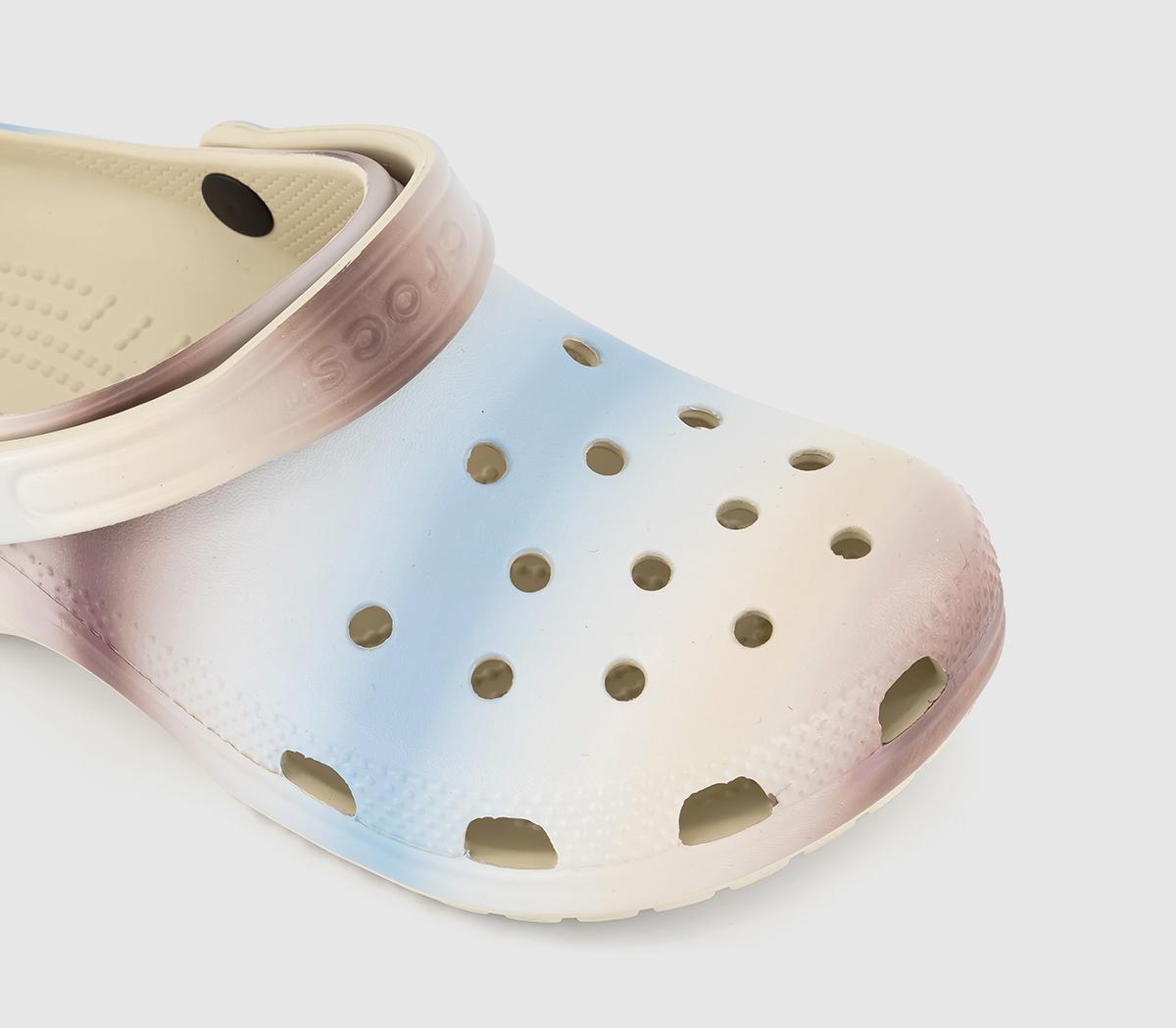 Crocs Classic Clogs Dip Dye Bone Multi - Flat Shoes for Women