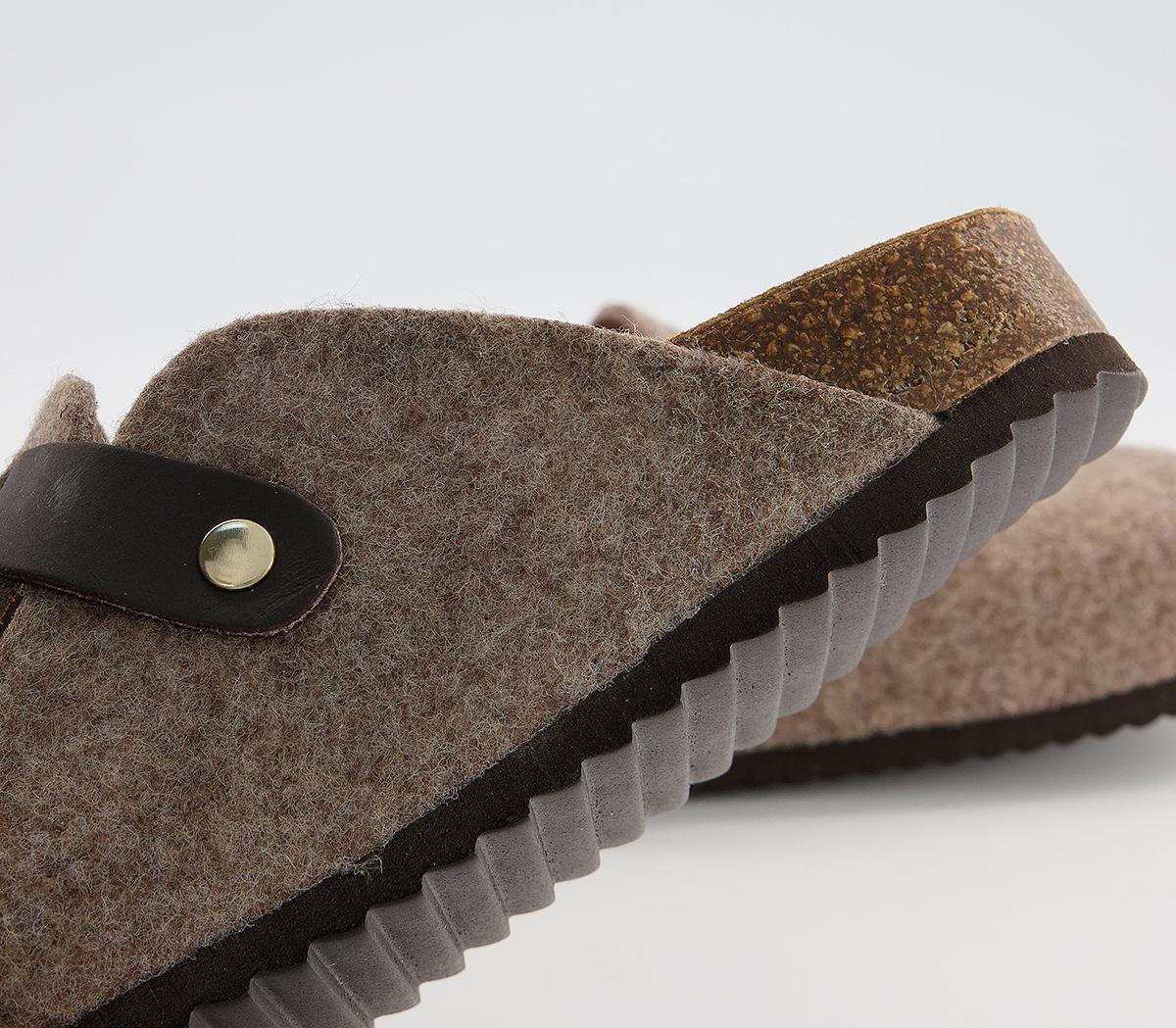 OFFICE Fiora Closed Toe Footbed Shoes Taupe - Flat Shoes for Women