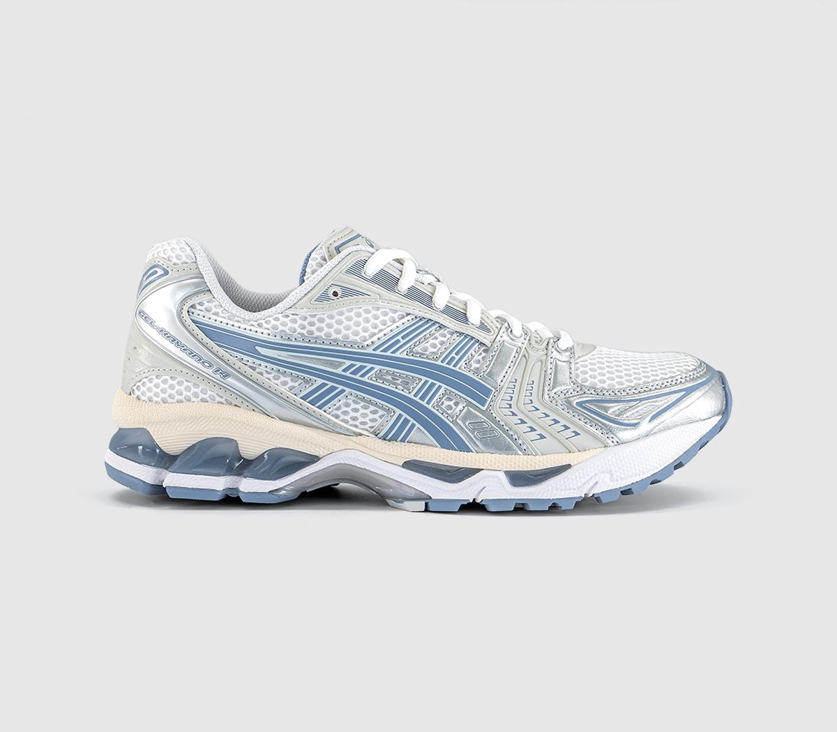Click here for ASICS Womens Gel-kayano 14 Trainers White Light Na... prices