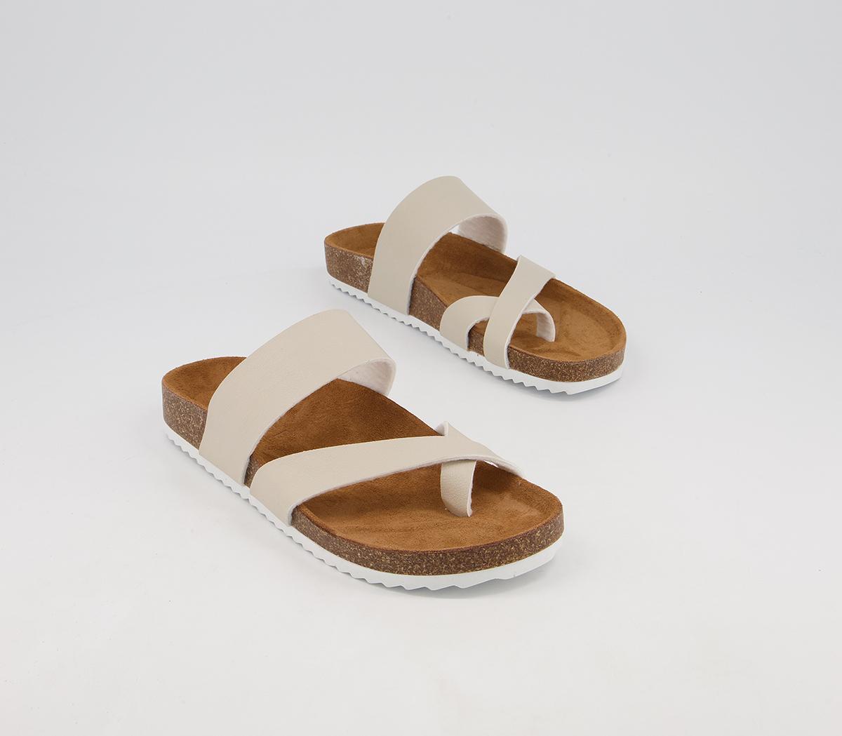 OFFICE Sanely Footbed Sandals Beige - OFFICE Girl
