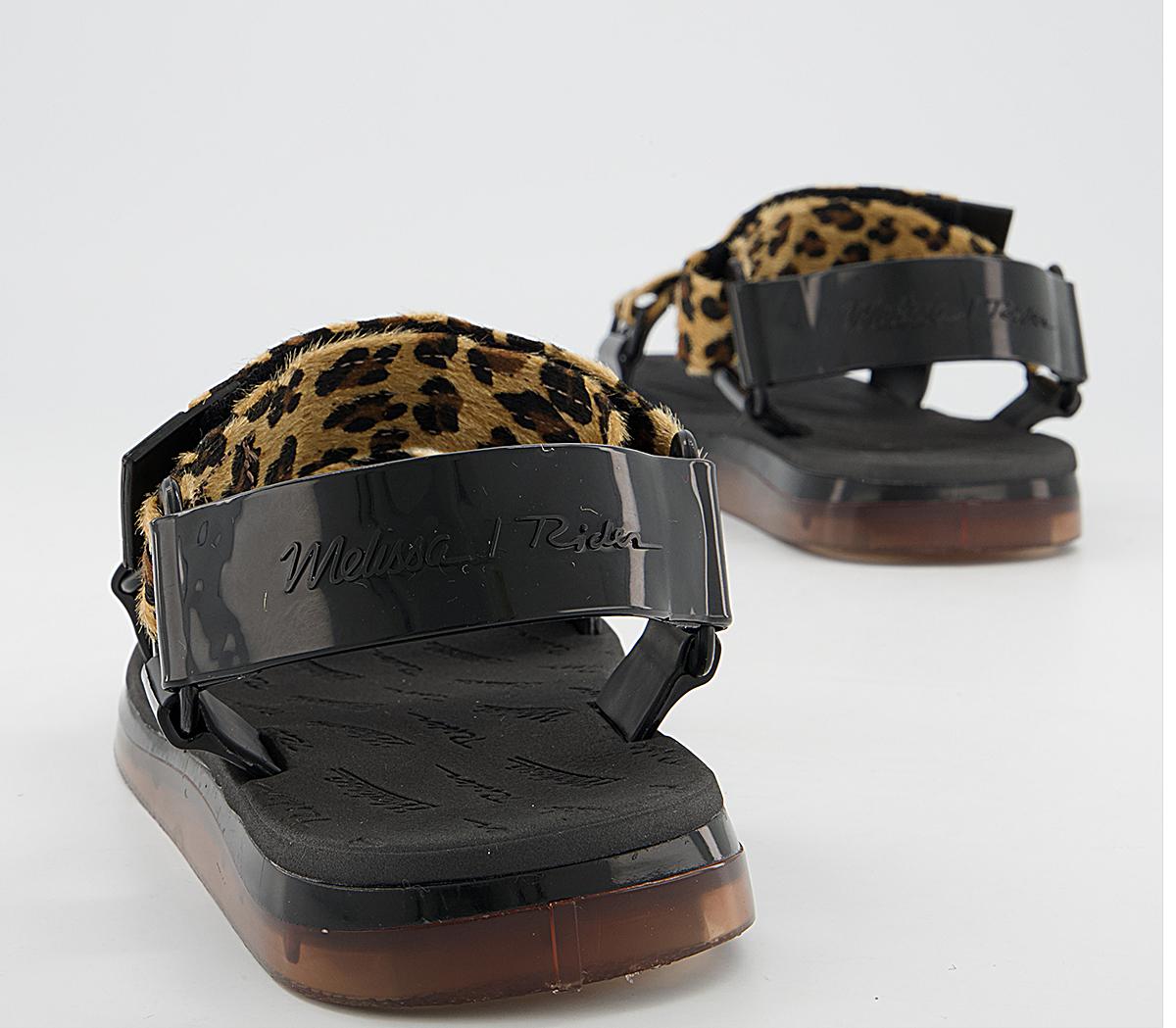 Rider Melissa x Rider Papete Sandals Leopard - Women's Vegan Shoes