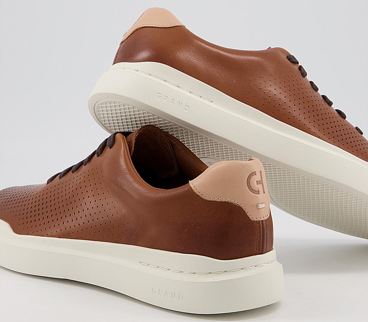 Cole Haan Grand Pro Rally Court Sneakers British Tan Ivory - Men's ...