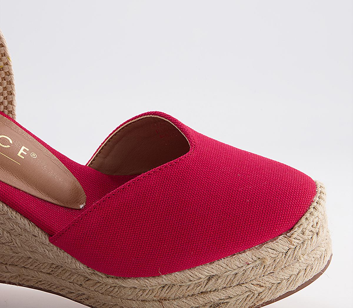 OFFICE Honeytrap Espadrilles Red Canvas - Wedges