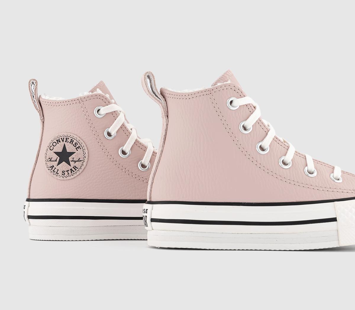 Converse All Star Eva Lift Hi Platform Youth Trainers Pink Sage Vintage ...