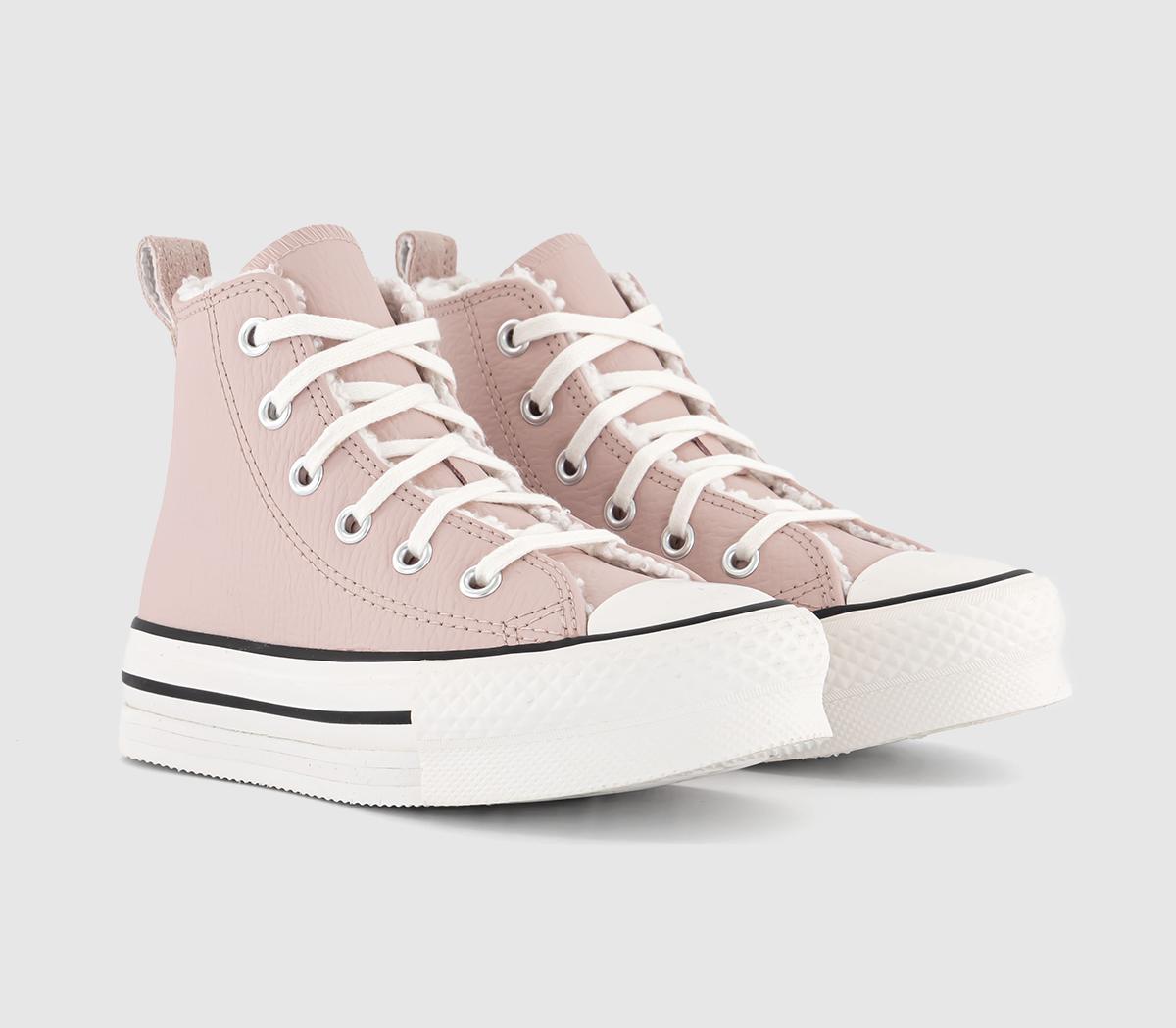 Converse All Star Eva Lift Hi Platform Youth Trainers Pink Sage Vintage ...