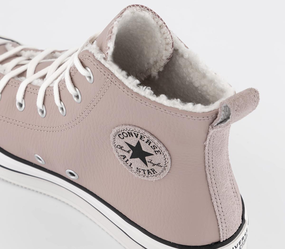 Converse All Star Eva Lift Hi Jnr Trainers Stone Mauve Vintage White ...