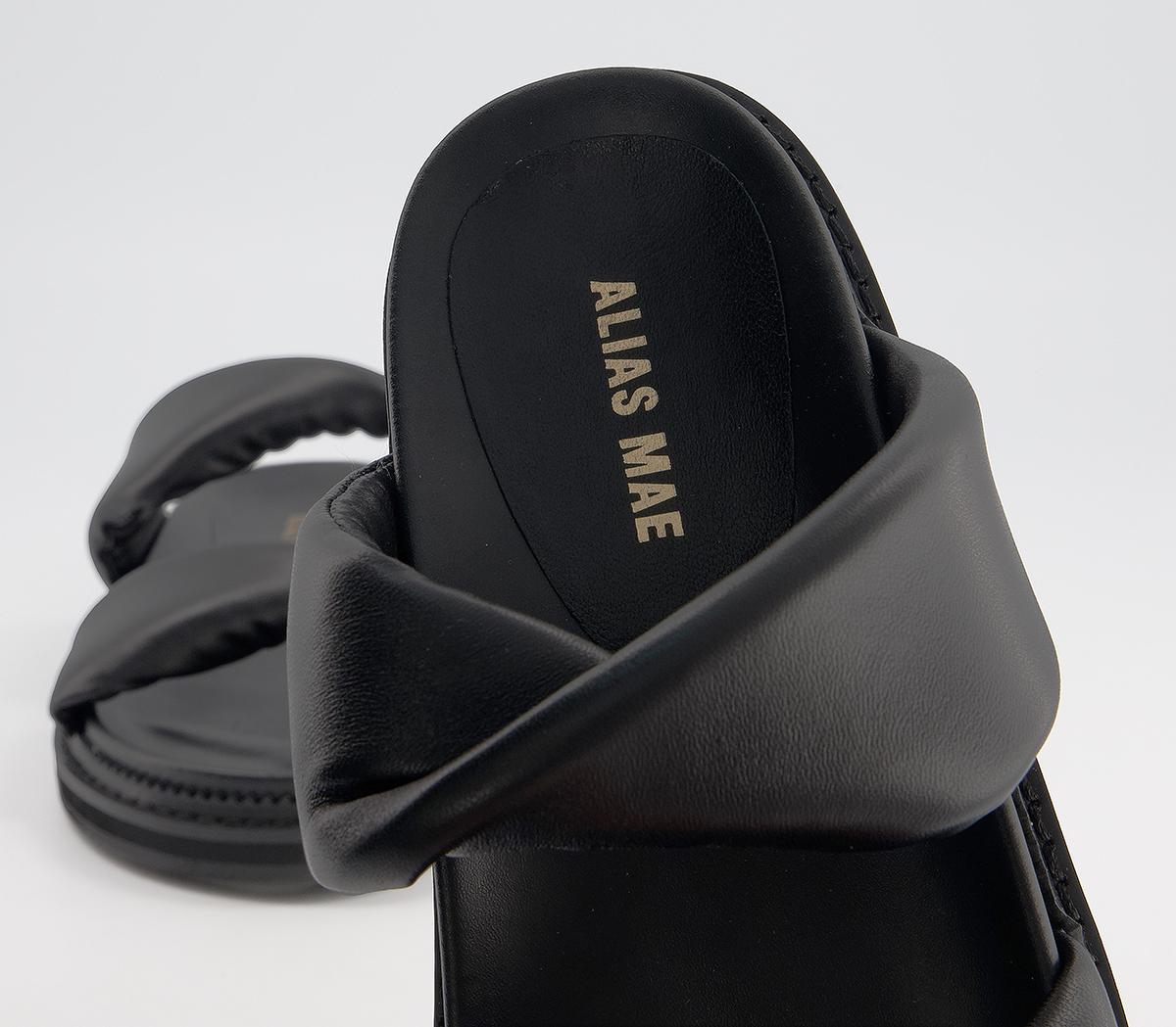 Alias Mae Paris Two Strap Slides Black - Women’s Sliders